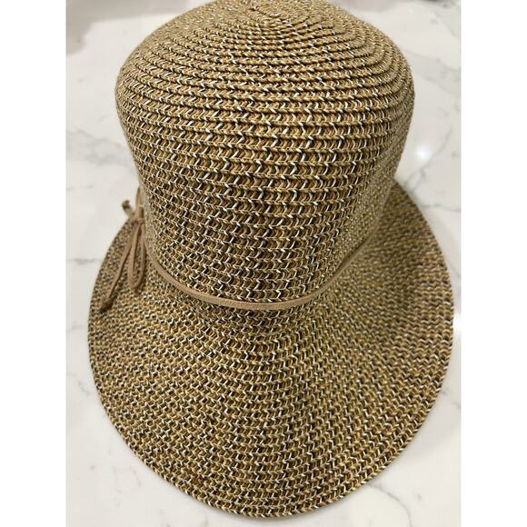 Nine West | Accessories | Nine West Paper Straw Hat Visor Sun Resort ...